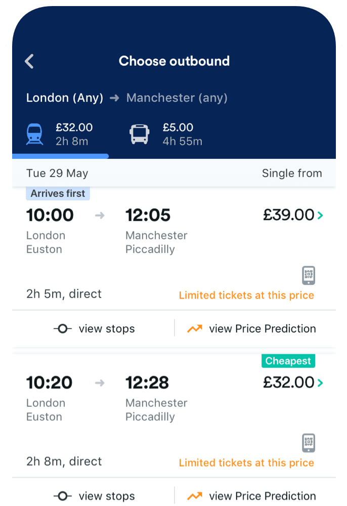 Trainline App | Get a link