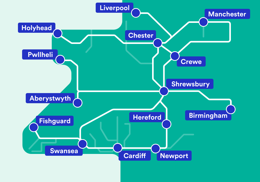 Train Map Wales This Is A Map Of The Great Western Railway System From